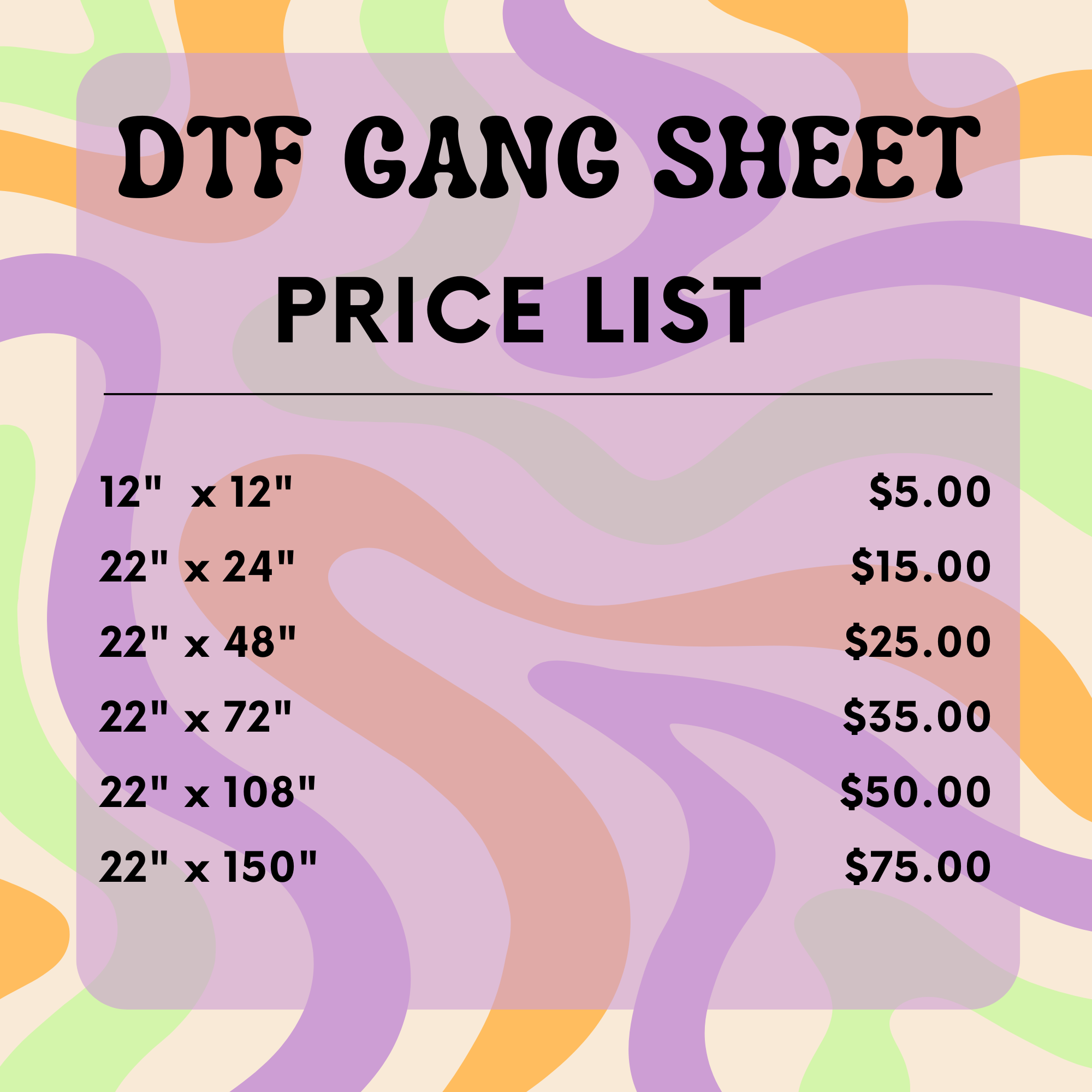 Premier DTF - Gang Sheet Printing